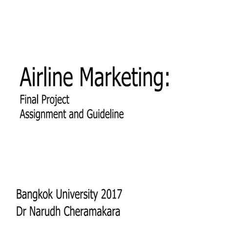 Bu airline marketing final project | PPTX