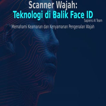 buatkan ppt tentang penjelasan scanner wajah (contohnya face id di hp ...