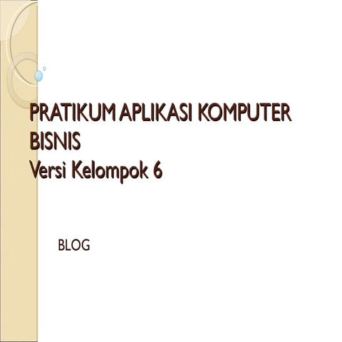 Buat logo fersi kelompok 6 | PPT