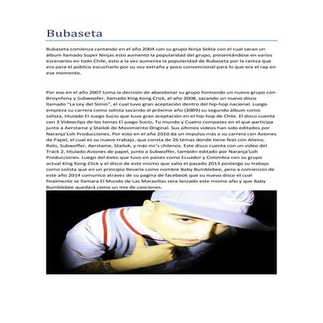 Bubaseta | DOCX
