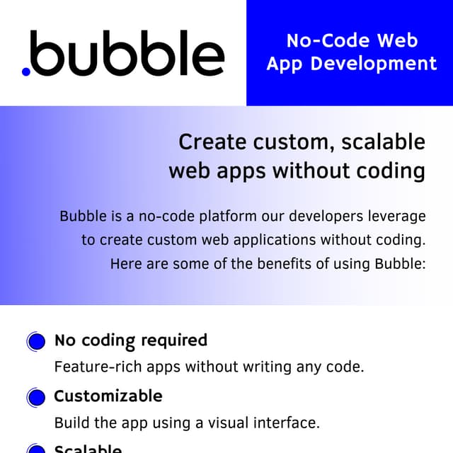 Bubble.io - No-Code Web App Development | PDF