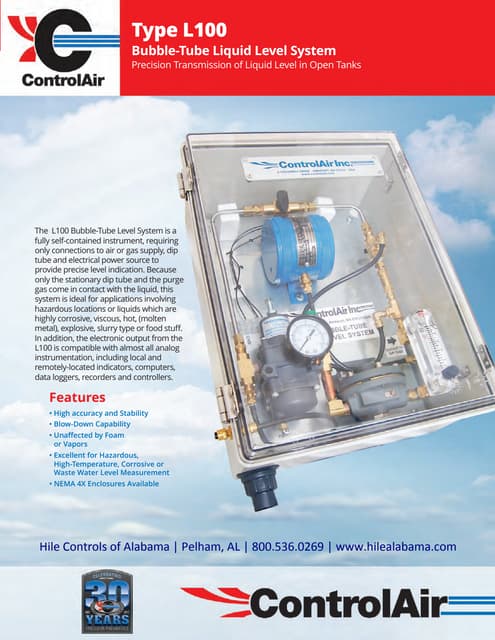 Liquid Level Measurement Using the Bubbler Method | PDF