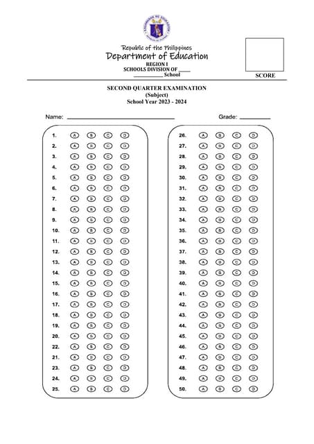 sample grade slip for the deped high school | DOCX
