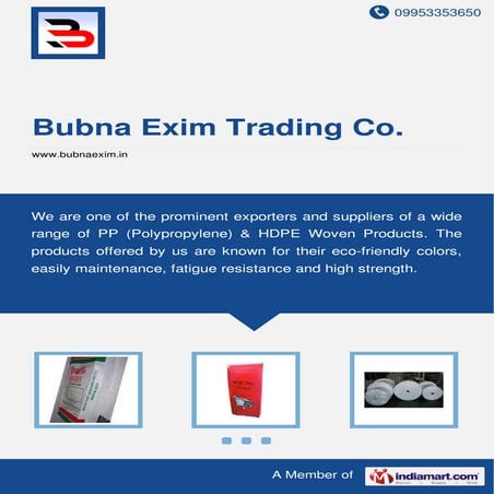 Bubna Exim Trading Co. | PDF