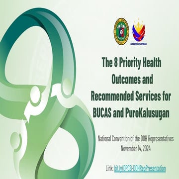 BUCAS supporting DOH 8 Health Priorities | PDF