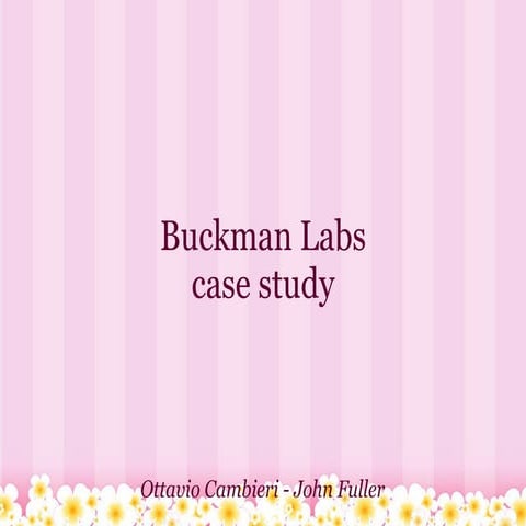 Buckman Labs | PPT