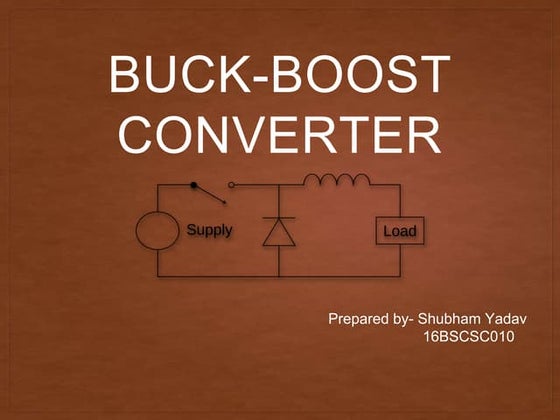 Buck-Boost Converter | PPT
