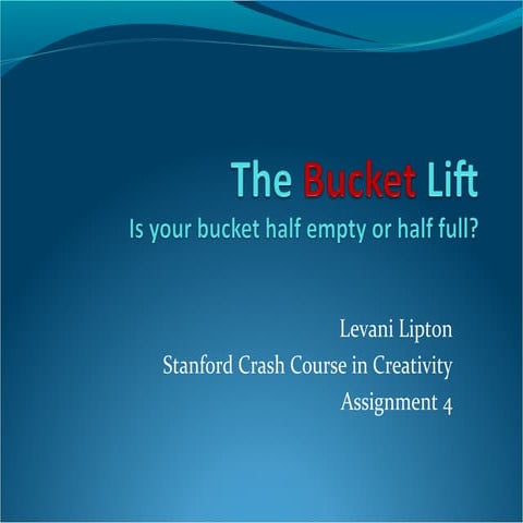 Bucket Lift Levani_Stanford_Assignment4 | PPT | Fitness and Exercise ...