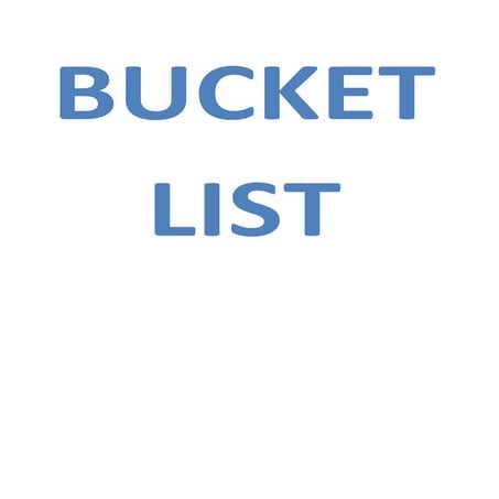 Bucketlist draft 1 | PDF