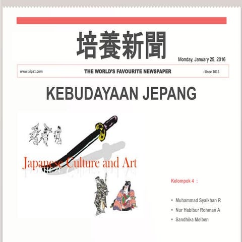 Budaya jepang | PPTX