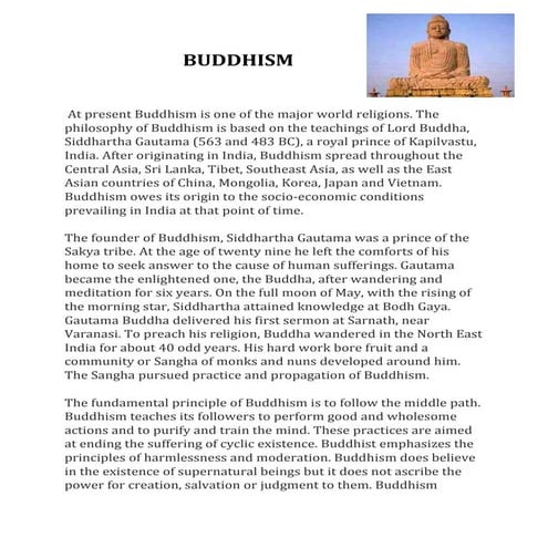 Buddhism and indianism | DOCX