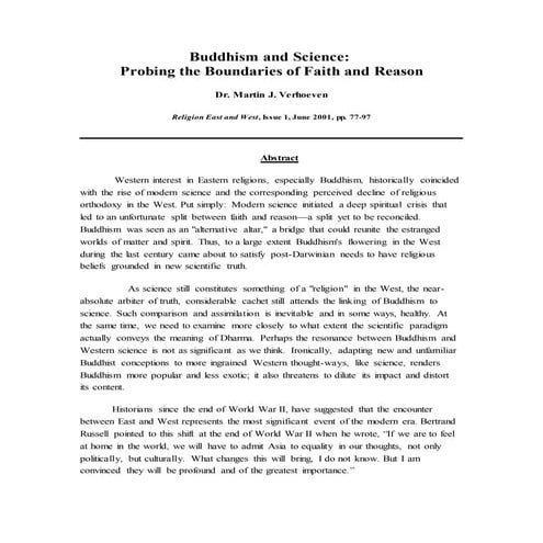 Buddhism and science | DOCX