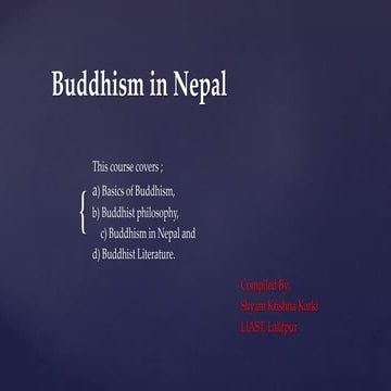 Buddhism in nepal | PPTX