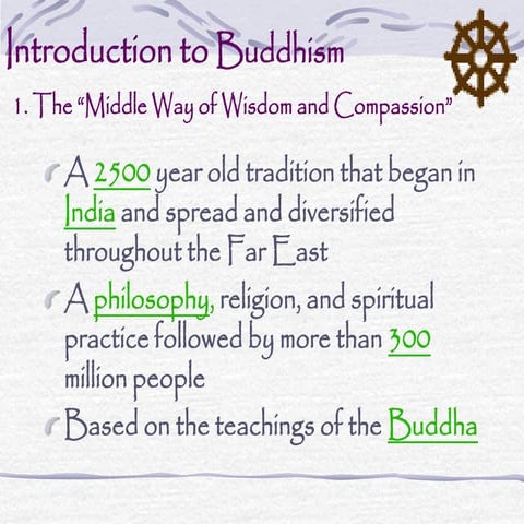 Introduction to Buddhism | PPTX