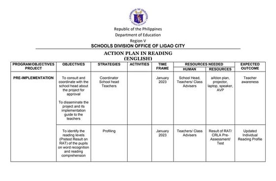 ACTION-PLAN-EoSY-READING-PROGRAM-2023.docx | Education