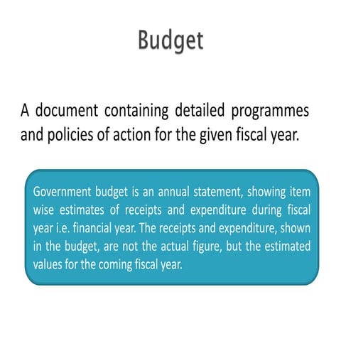 Budget | PPT