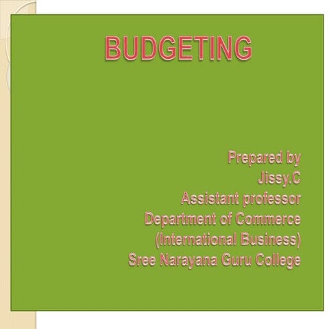Budget | PPT