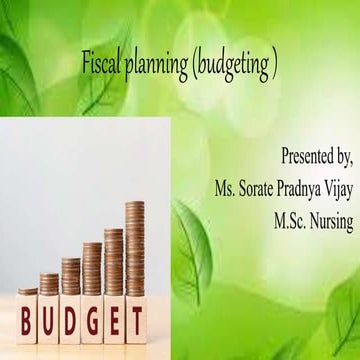 fiscal planning (Budgeting) | PPTX