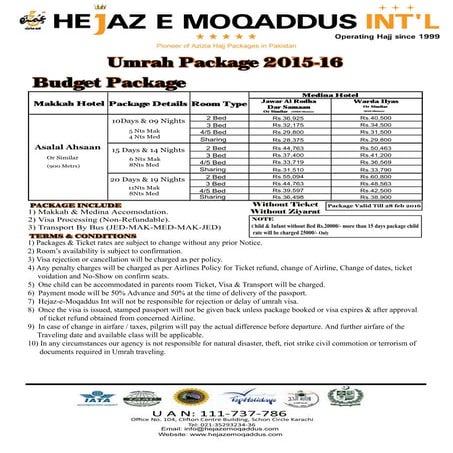 Budget package | PDF