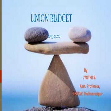 Budget 2019 20 | PPTX