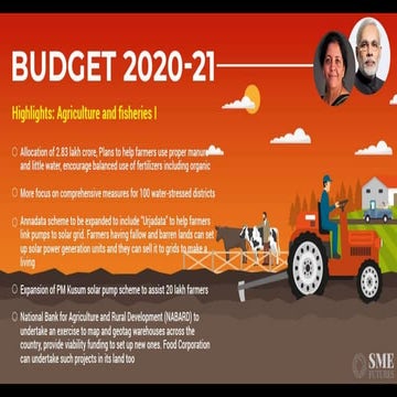 Budget 2020-21 Sectoral Highlights | PPTX