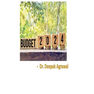 The Finance minister f India presented the last budget of the eisting ...