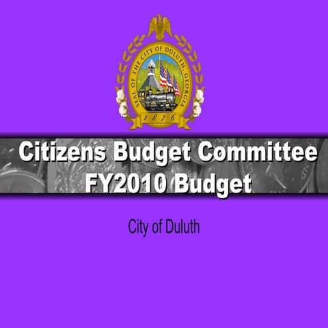 Budget Committee Presentation | PPT