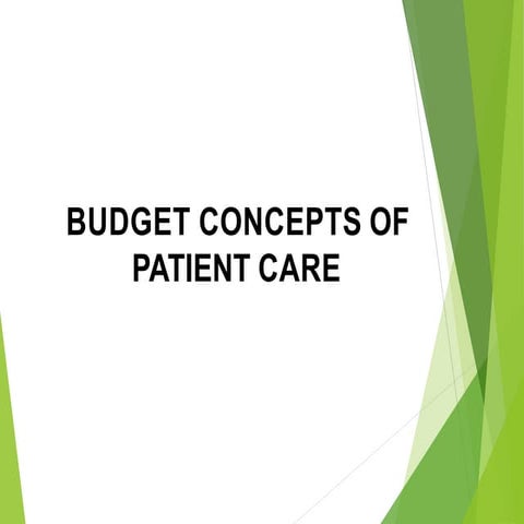 The different budget concepts of patient care | PDF