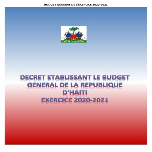 Haiti Budget 2020 - 2021 | PDF