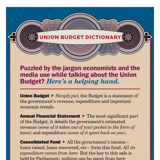 Budget Dictionary: A Guide To Understanding India's Union Budget | PDF