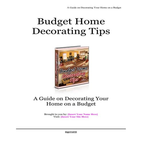 Budget home decorating_tips | PDF