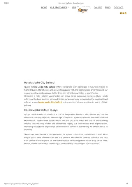 Aparthotels Manchester | PDF