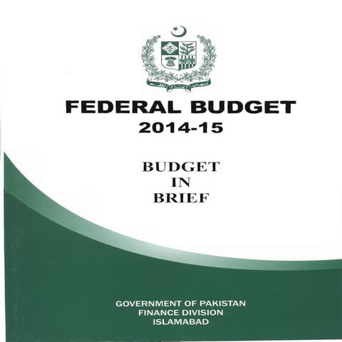 Pakistan Budget in brief_2014_15 | PDF