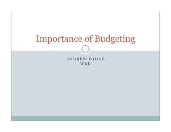 Budgeting 101 | PPT