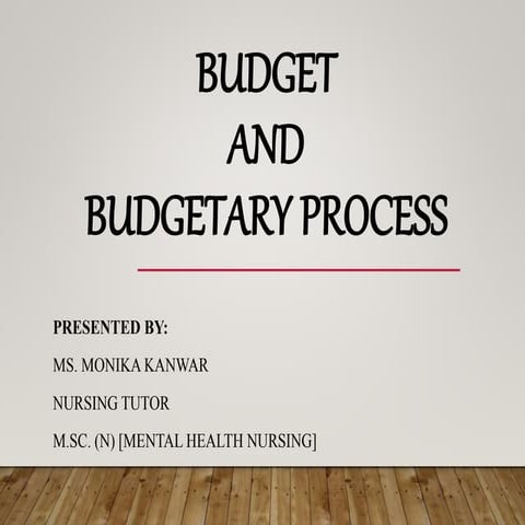Budgeting | PPTX
