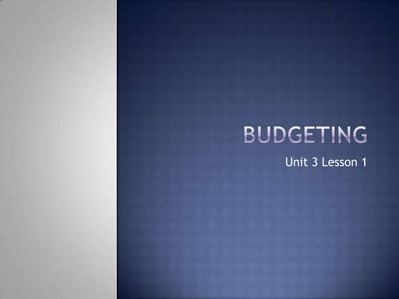 Budget to Actual Cuff Account | PPTX