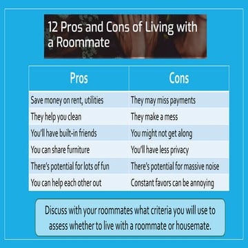 Budgeting with roommates | PPTX