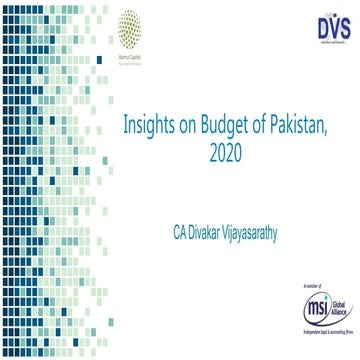 Understanding the Budget of Pakistan, 2020 | PPTX