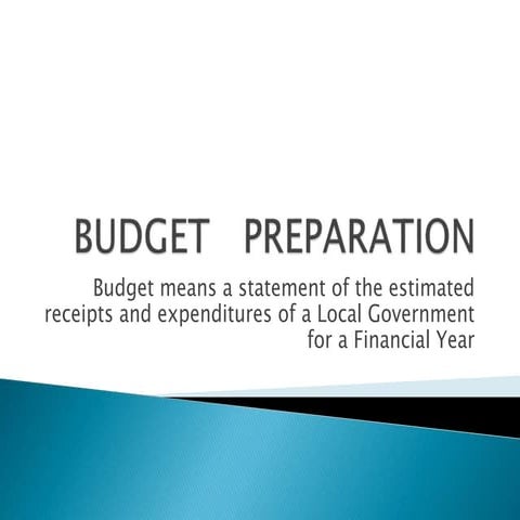 Budget preparation | PPTX