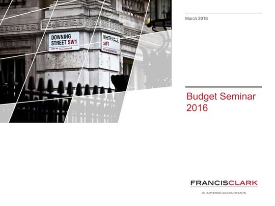 BUDGET 2016 PRESENTATION | PPT