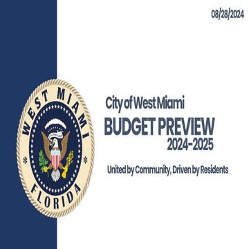 Budget Presentation 2024-25 City of West Miami Florida Unite State.pdf