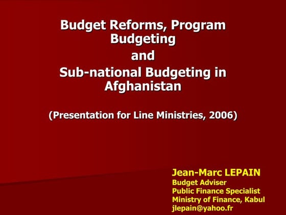 Local Planning and Budgeting Linkage | PPT