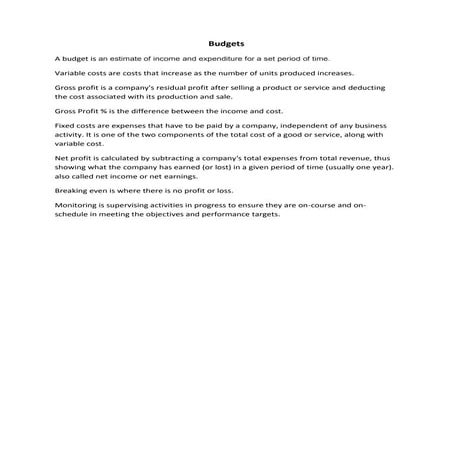 Budgeting | PPT