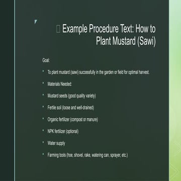 how to plant mustard/ procedure text.pptx