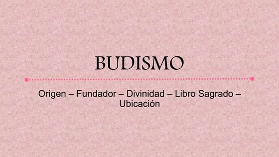 El budismo | PPT | Buddhism | Religion & Spirituality