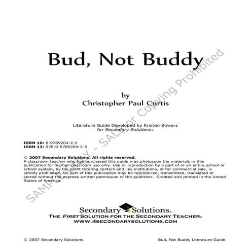 Bud not buddy_chap1_6 | PDF