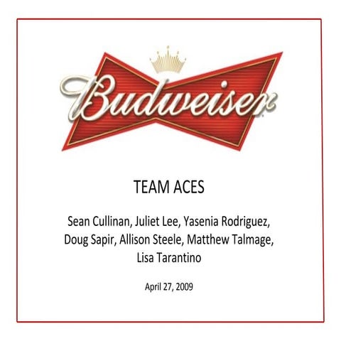Budweiser Final Powerpoint | PPT