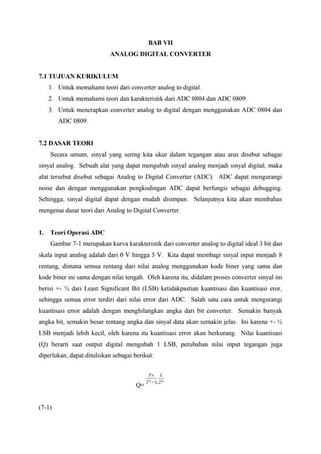 Analog Input Output | DOCX