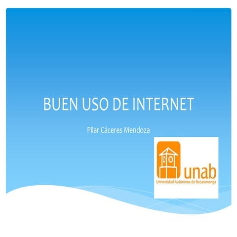 Buen uso de Internet | PPTX