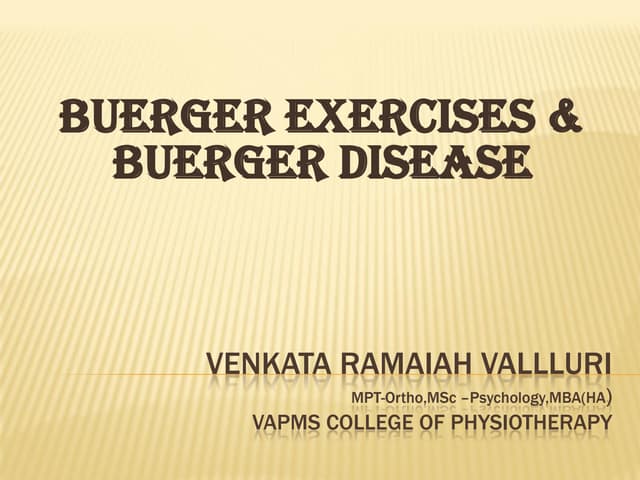 BUERGER ALLEN EXERCISE PPT.pptx